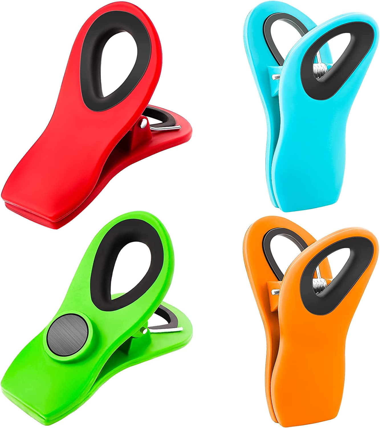 4 Pack Chip Clips, Bag Clips, Multicolor Clips, Chip Clips Bag Clips ...