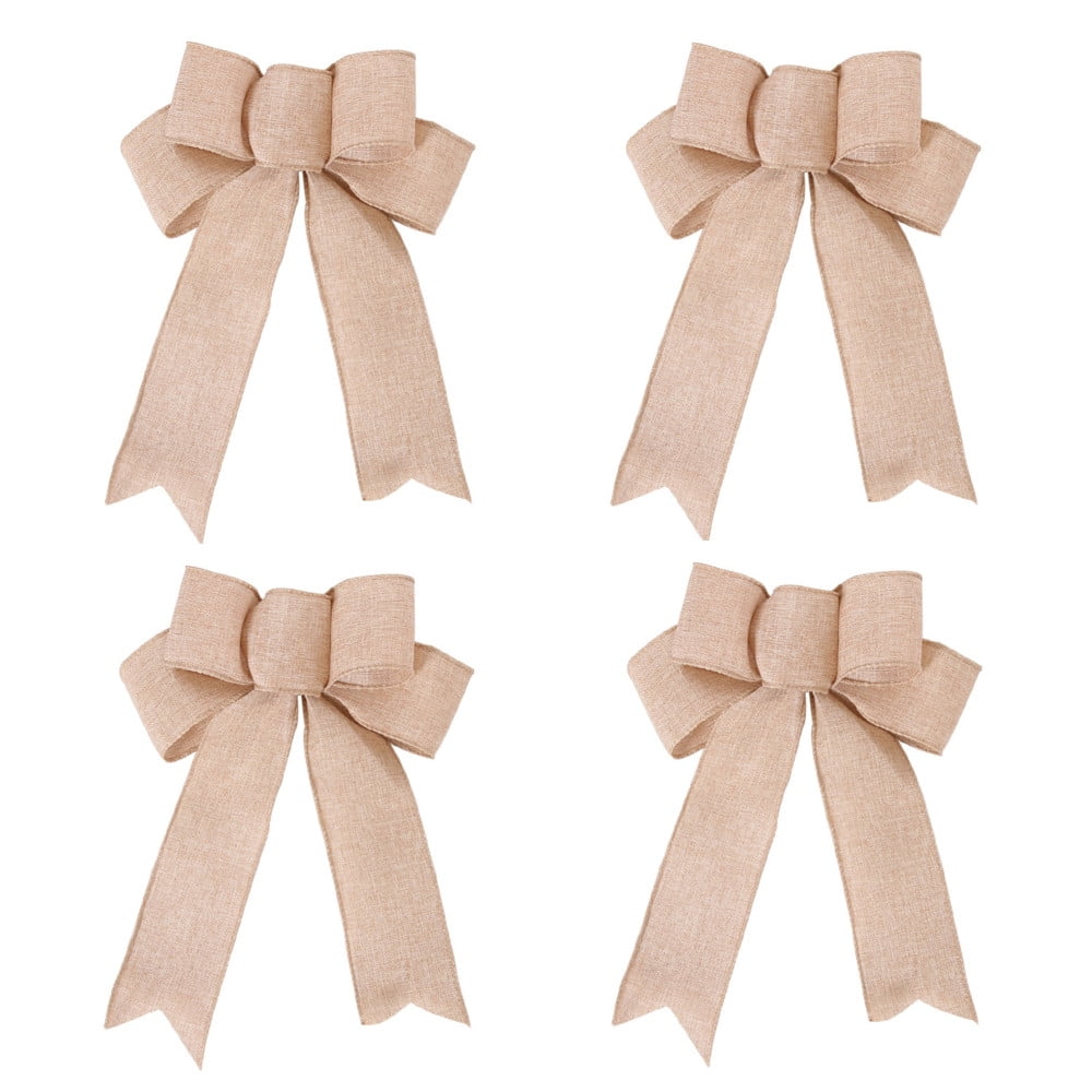 4 Pack Christmas Tree Topper,9.5" x 7.5" Toppers Bow,Large Decorative ...