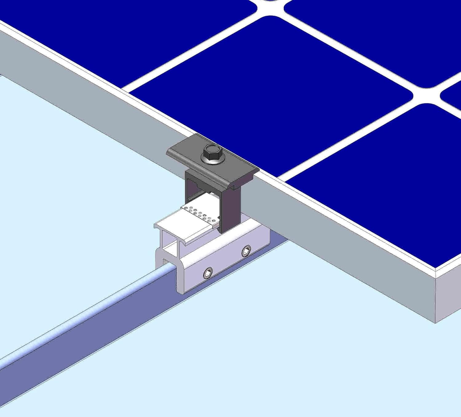 4 Pack Clamp MageClamp Mounting Kits for Standing Seam Metal Roof Solar ...