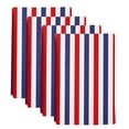 4 Pack Classic Modern Kitchen Towels Striped Red Blue White Decorative ...