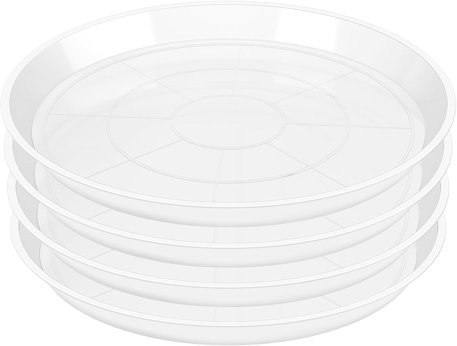 4 Pack Clear Plant Saucer 4 6 8 10 12 14 16 18 20 22 Inch Plant Trays ...