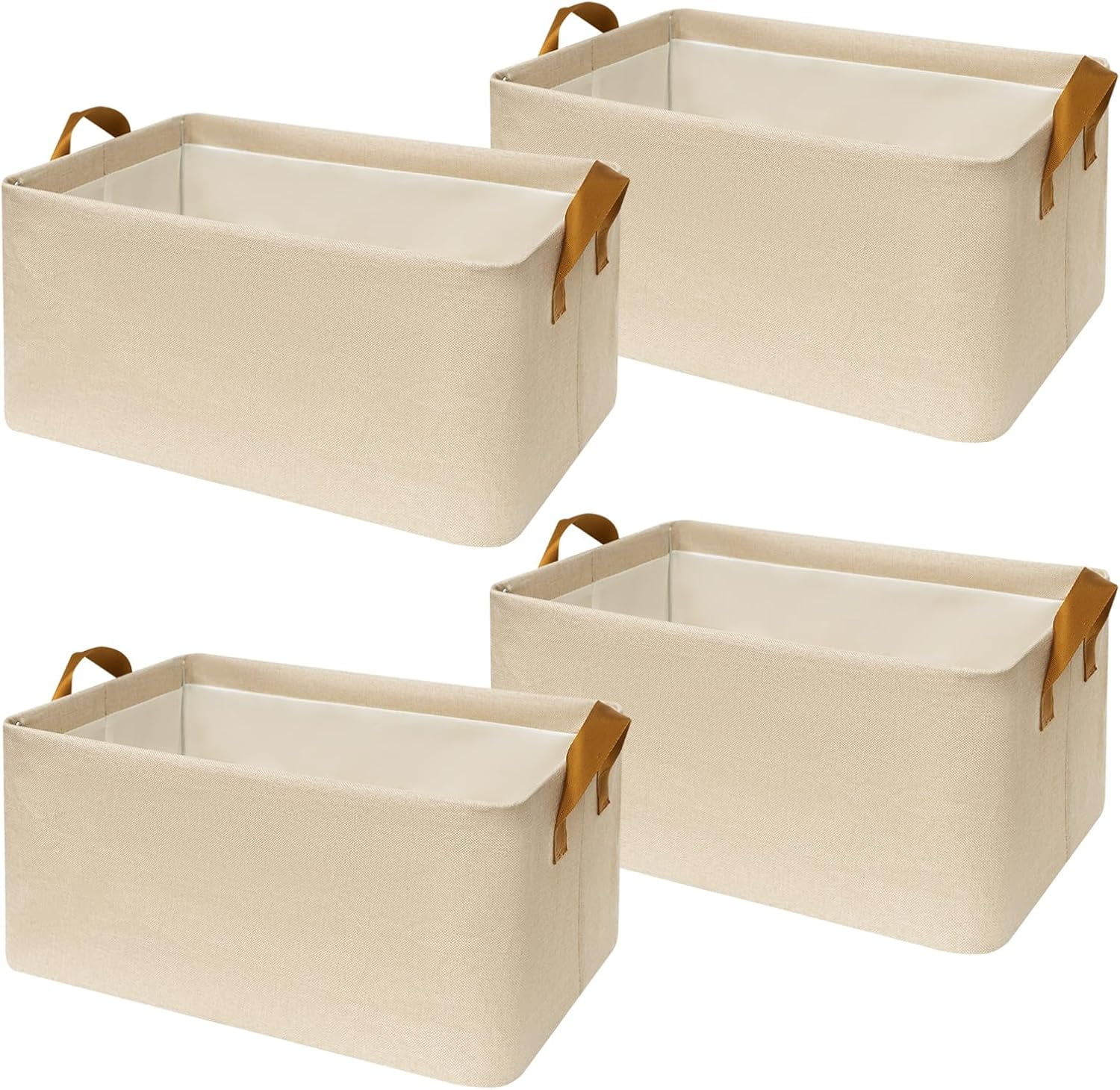 4 Pack Closet Cloth Storage Bins for Shelves,Large Storage Baskets for ...