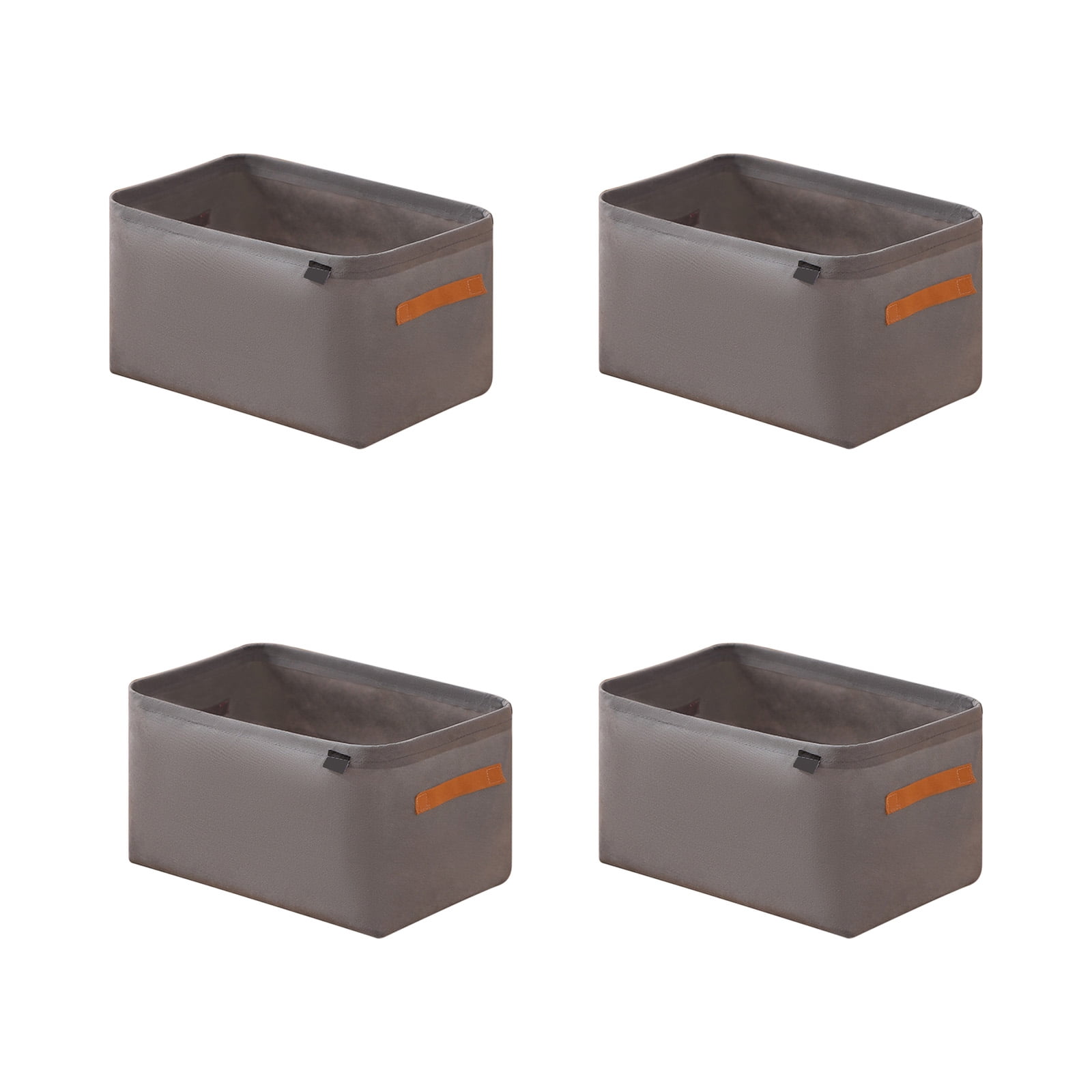 4 Pack Closet Cloth Storage Bins for Shelves, Medium Storage Baskets ...