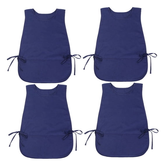 4 Pack Cobbler Apron with 2 Pockets, Waterproof Art Smock for Women ...