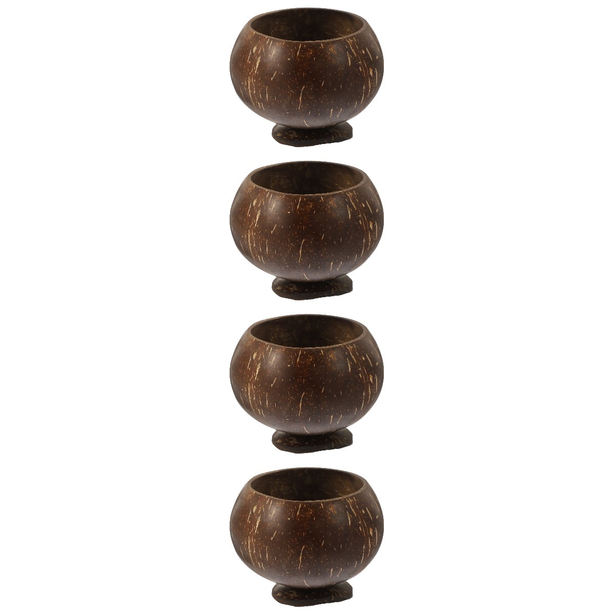 4 Pack Coconut Shell Bowl Coffee Shot Glasses Coffeecup Food Containers Banquet - Walmart.com
