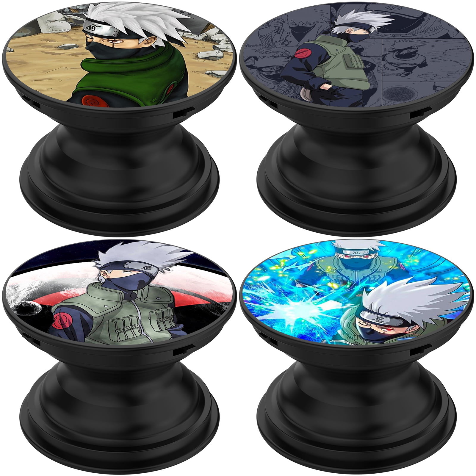 (4 Pack) Collapsible Grip & Stand for Phones and Tablets (Not for ...