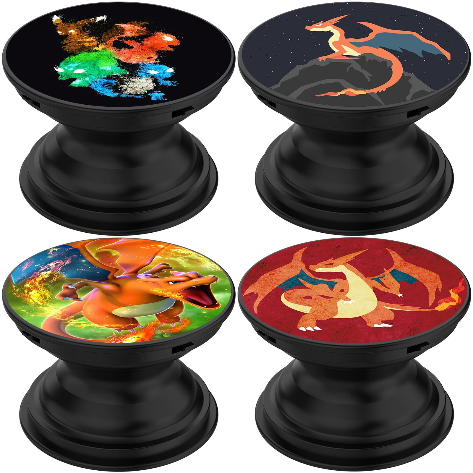 (4 Pack) Collapsible Grip & Stand for Phones and Tablets (Not for ...