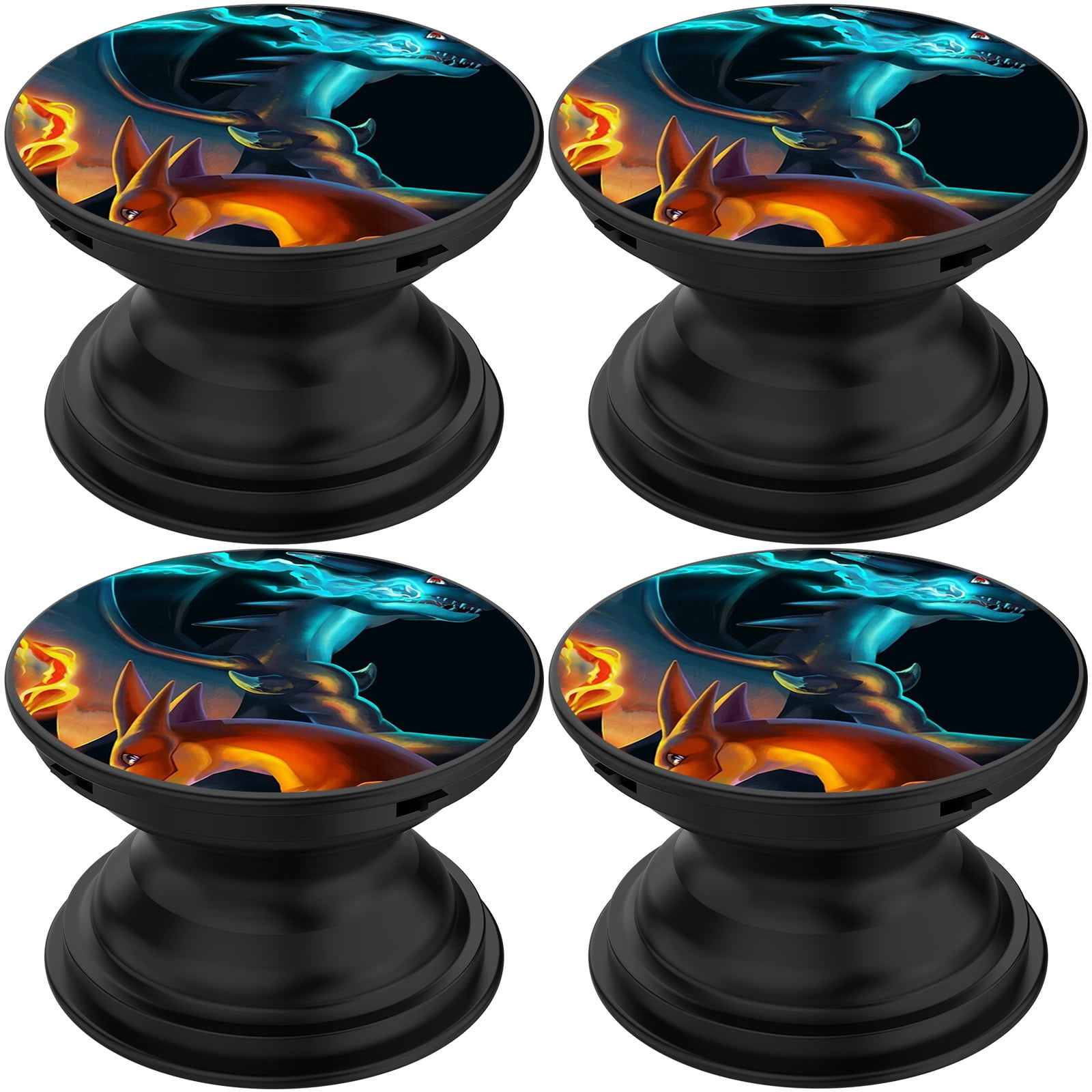 (4 Pack) Collapsible Grip & Stand for Phones and Tablets (Not for ...