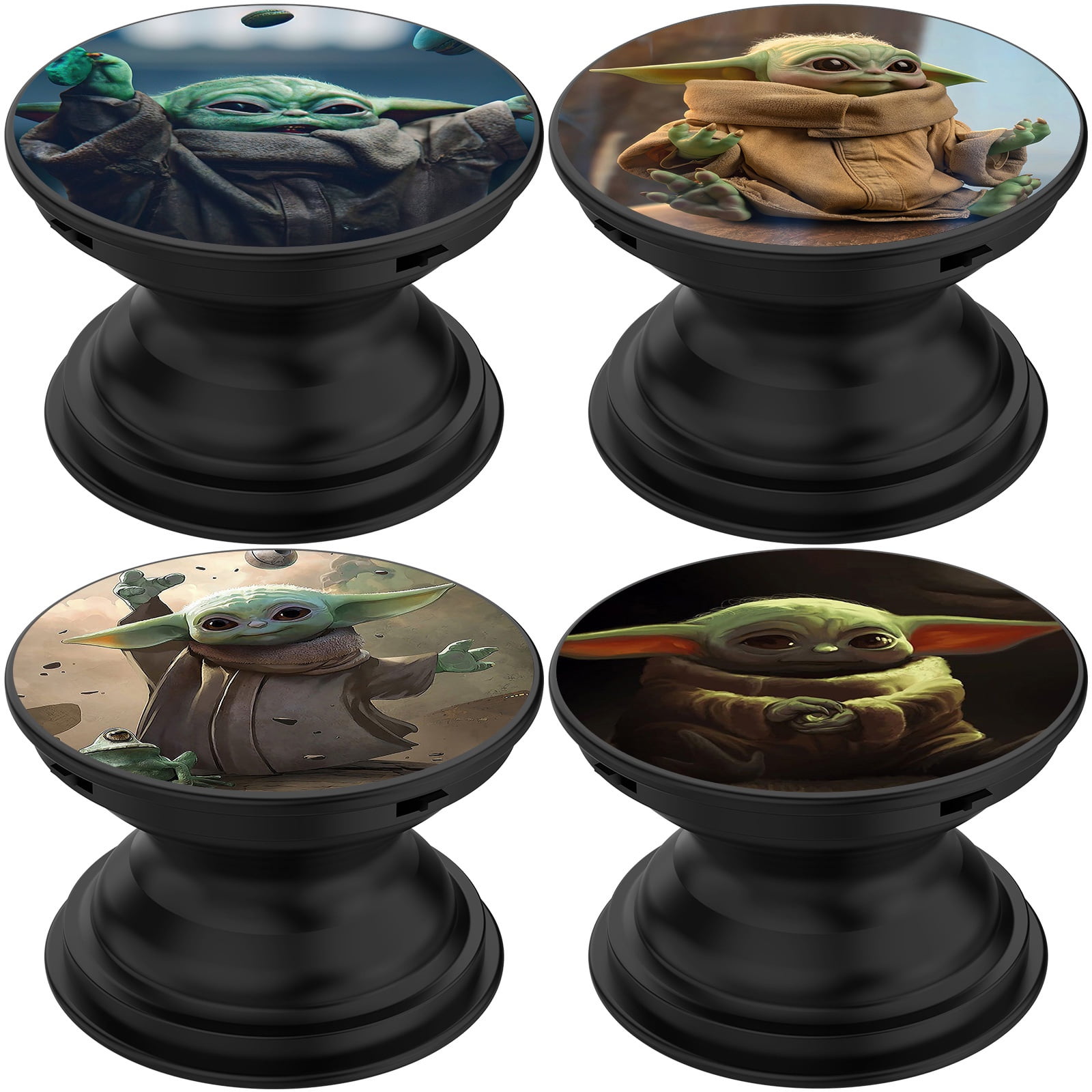 (4 Pack) Collapsible Grip & Stand for Phones and Tablets (Not for ...