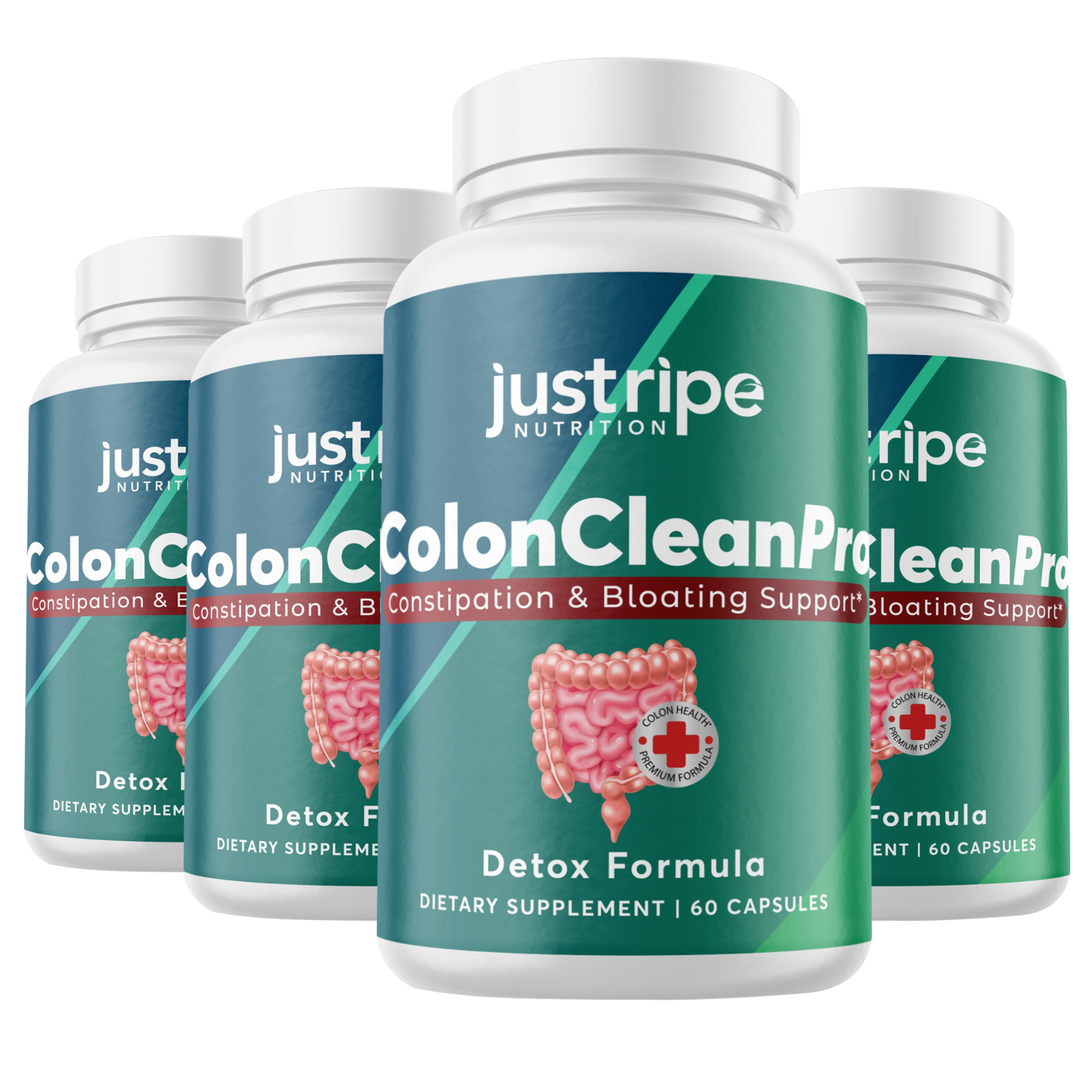 4 Pack Colon Clean Pro Natural Digestive Support Supplement for Gut ...