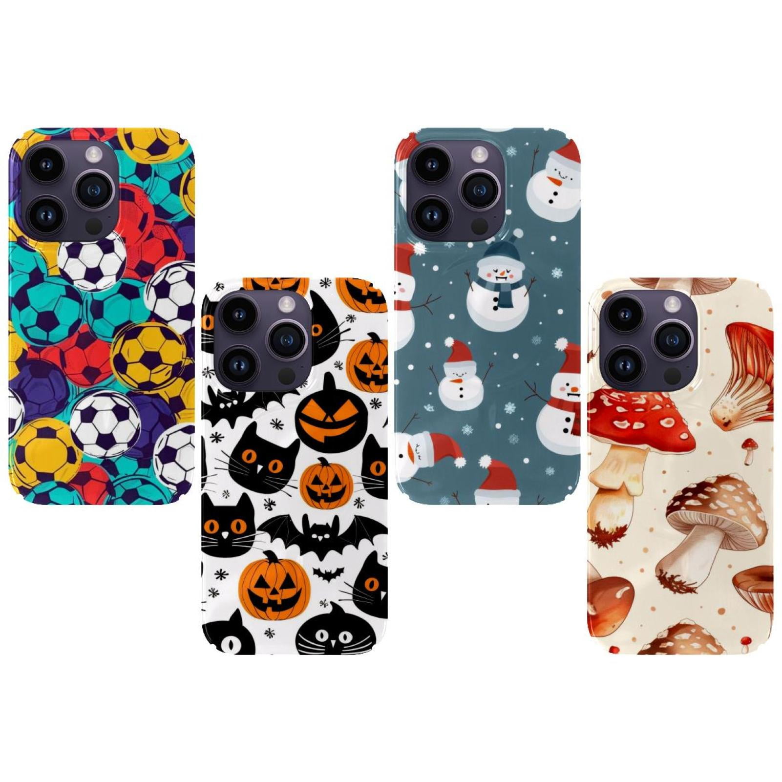 4 Pack Colorful Soccer Protective Scratch Resistant Phone Case for ...