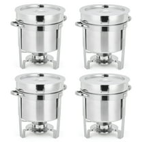 7QT Commercial Soup Warmer Set, Stainless Steel Round Soup Chafer with ...