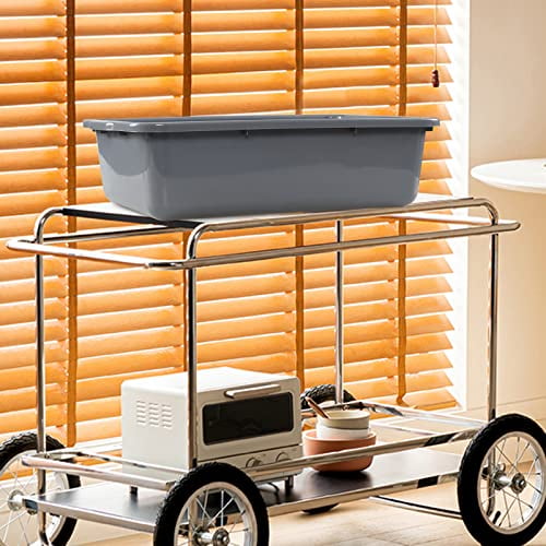 4 Pack Commercial Bus Boxes, 23 L Plastic Bus Tubs, Gray - Walmart.com