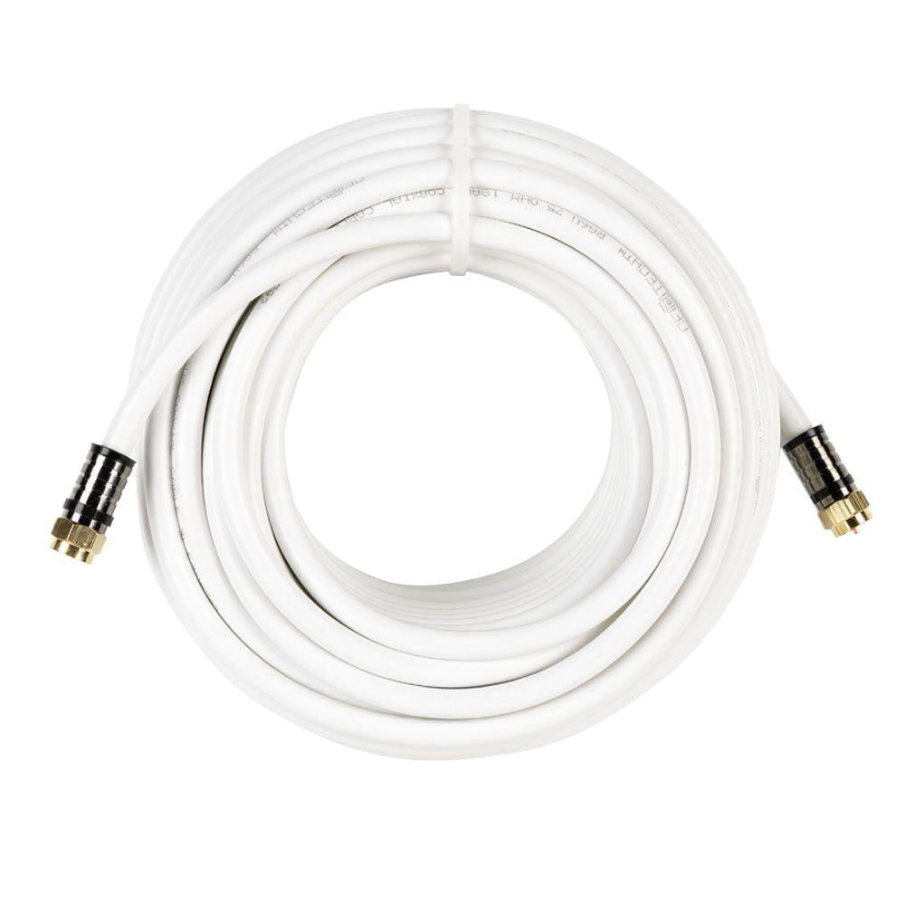 (4-Pack)Commercial Electric 50 ft. RG-6 Coaxial Cable - White Y276376 ...