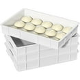 4-Pack Commercial Pizza Dough Proofing Box, Stackable Dough Proofing ...