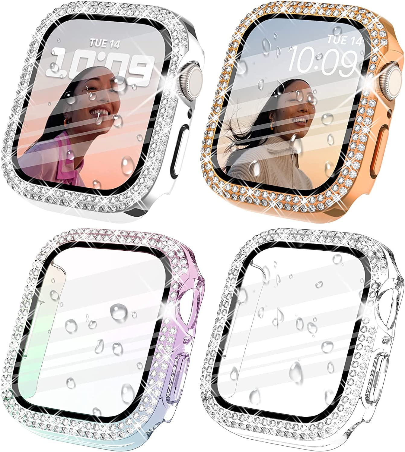 4 Pack Compatible with Apple Watch 42mm Case Cover with Screen ...
