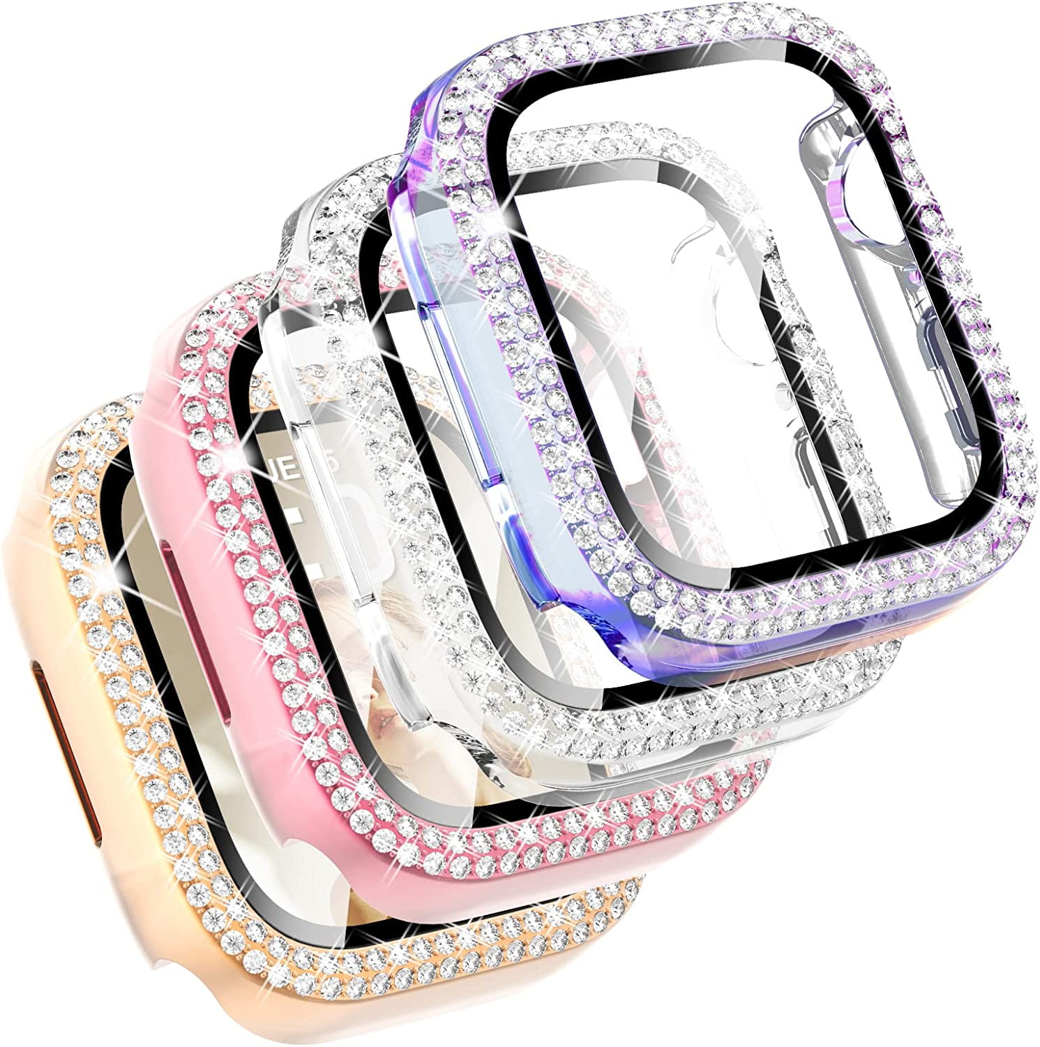 4-Pack Compatible with Apple Watch Series 9 Series 8 Series 7 Screen ...