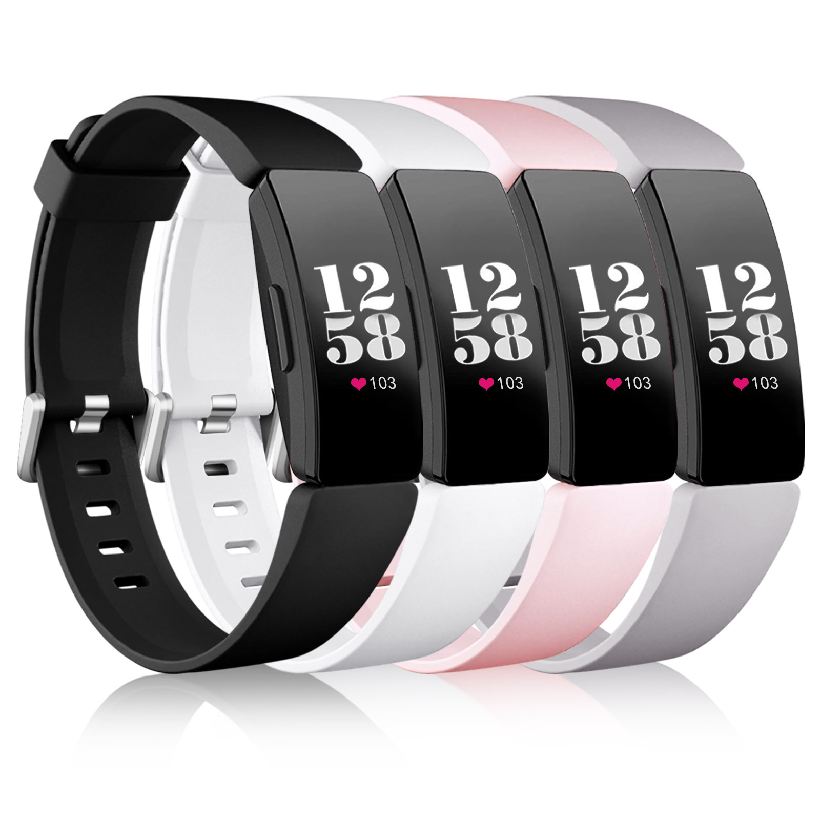 Adepoy For Fitbit Charge 2 Soft Silicone Replacement Sport Wrist Bands ...