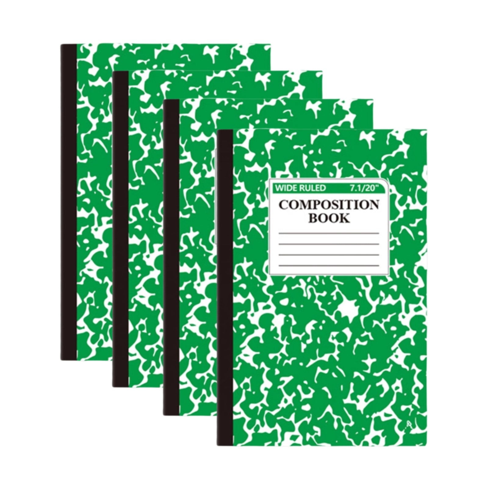 4 Pack Composition Notebook, Wide Ruled Composition Book, Marble ...