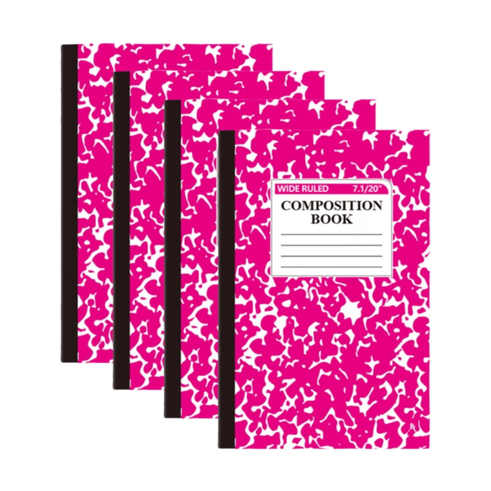 4 Pack Composition Notebook, Wide Ruled Composition Book, Marble ...