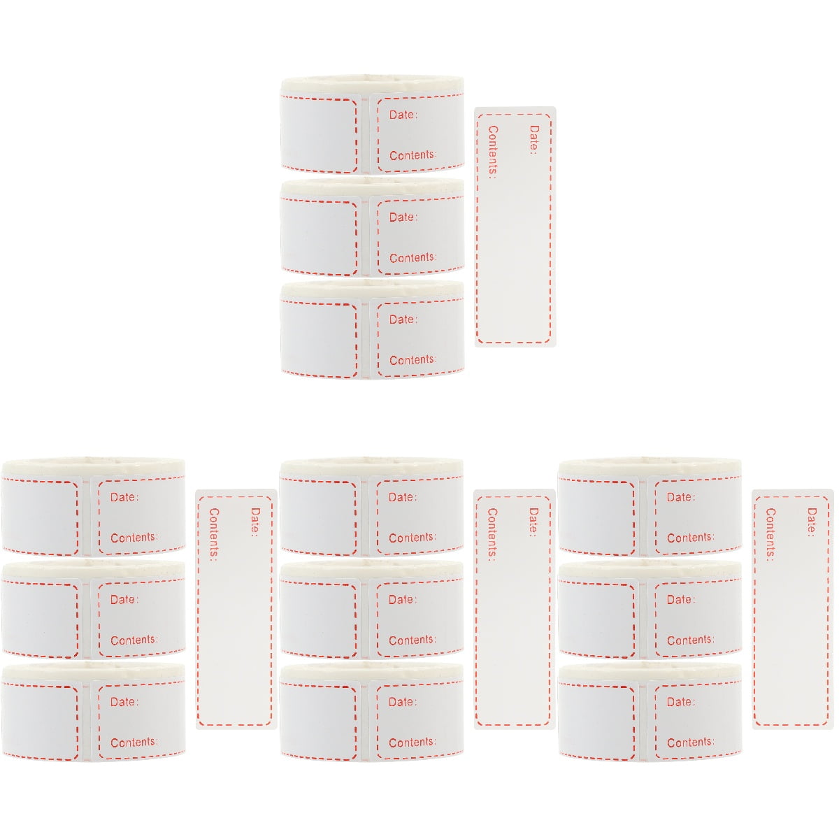 4 Pack Condiment Self-adhesive Label Self Adhesive Food Stickers 7.5X2 ...