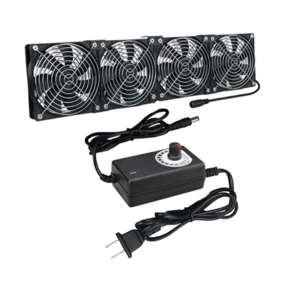 4 Pack Cooling Fan Router Fan Server Fan with Adjustable Speed for ...