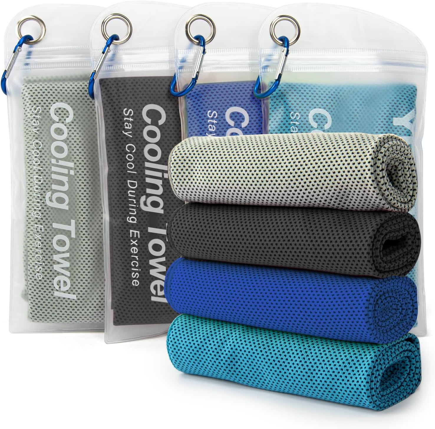 4 Pack Cooling Towel 40"x12", Gym Towels for Men and Women, Soft ...