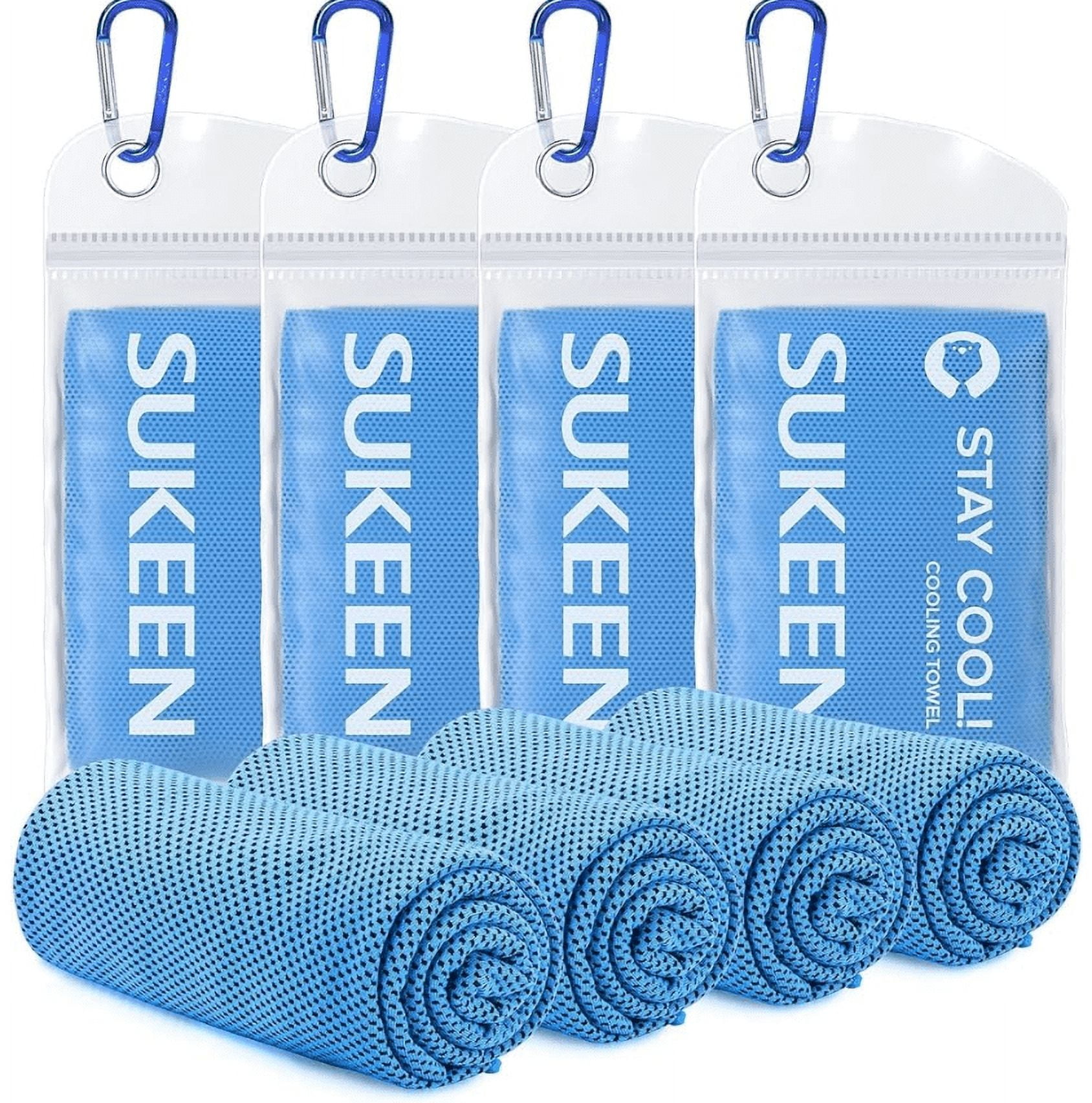 4 Pack Cooling Towel for Neck and Face Hot Weather Breathable Stay Cool ...