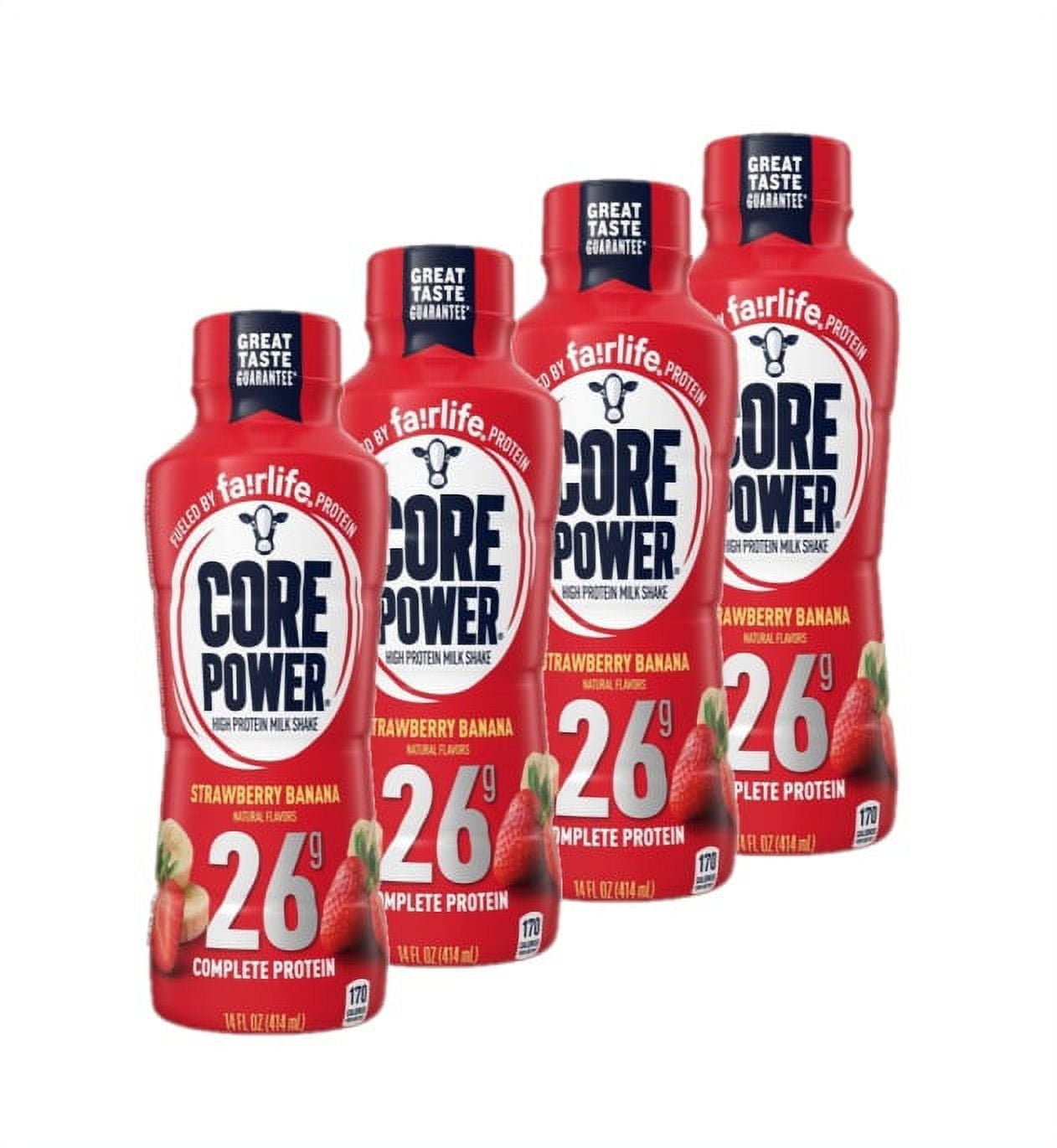 Customer reviews for 4 Pack | Core Power Strawberry Banana 26G Protein ...