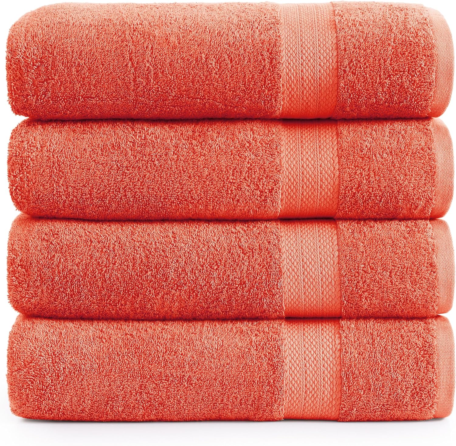 4-Pack Cotton Bath Sheets (35"x66") - Extra Large Quick Dry Bath Towels, Spa & Hotel Quality ...