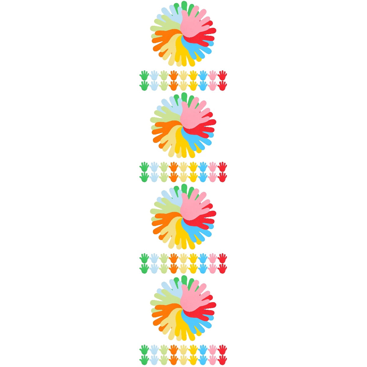 4 Pack Craft Hand Cut Outs People Palm Shaped Cutouts Office 15.30X14 ...
