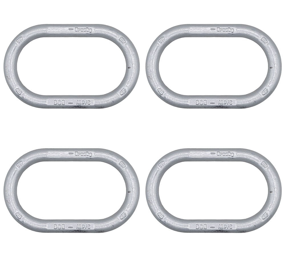 4 Pack Crosby A-342 5/8 Inch Oblong Master Link for Chain & Wire Rope ...