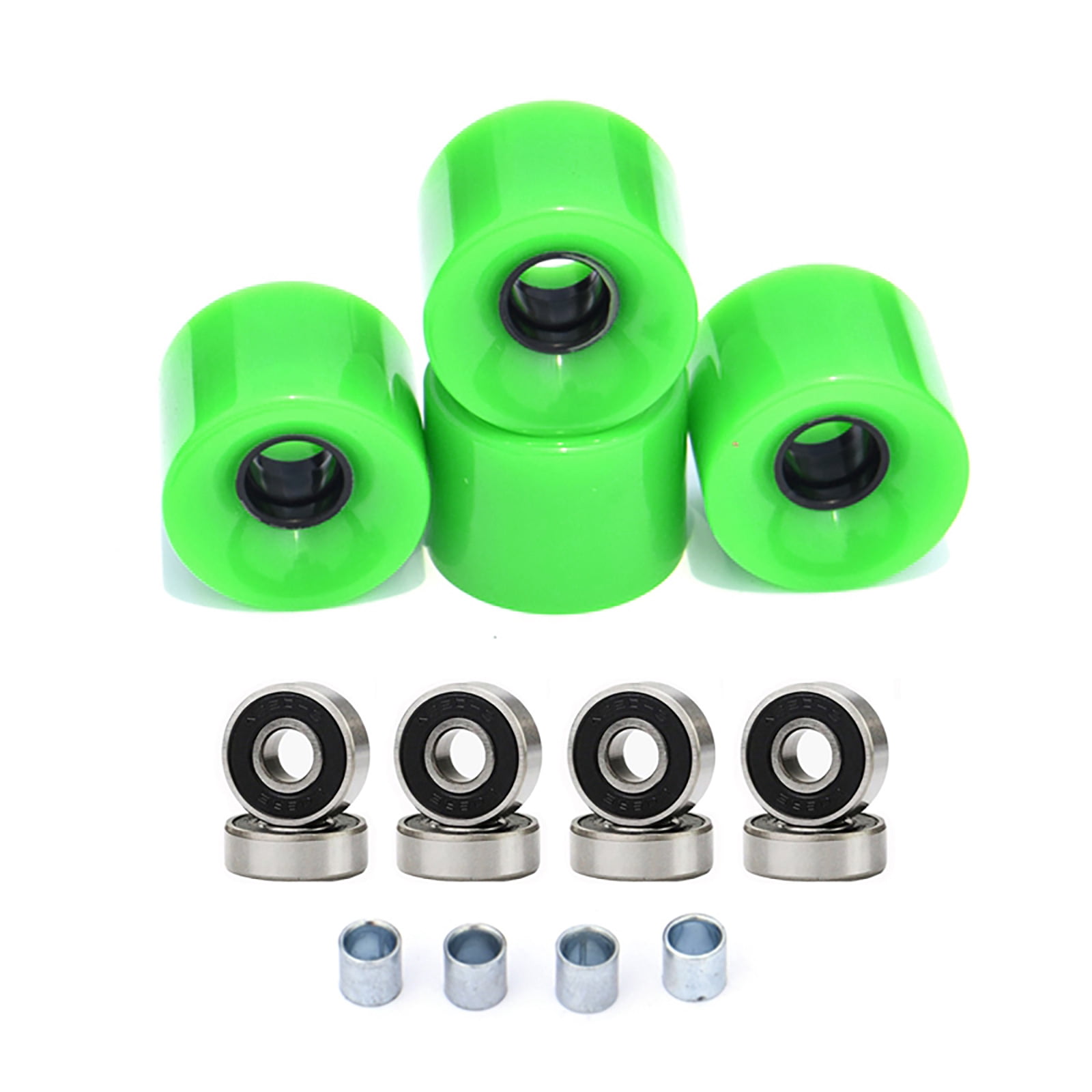 4 Pack Cruiser Wheels with Bearings and Spacers Set Street Wheel for ...