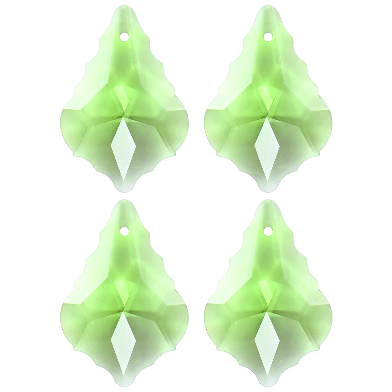 4-Pack Crystal Maple Leaf Prisms, 38mm/1.5 Inch Hanging Crystals ...