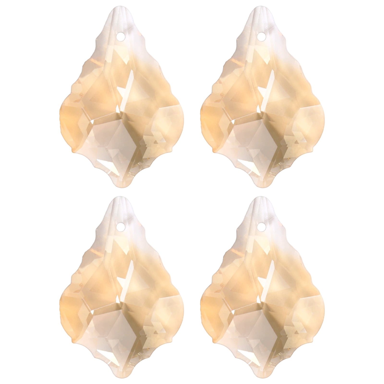 4-Pack Crystal Maple Leaf Prisms, 38mm/1.5 Inch Hanging Crystals ...