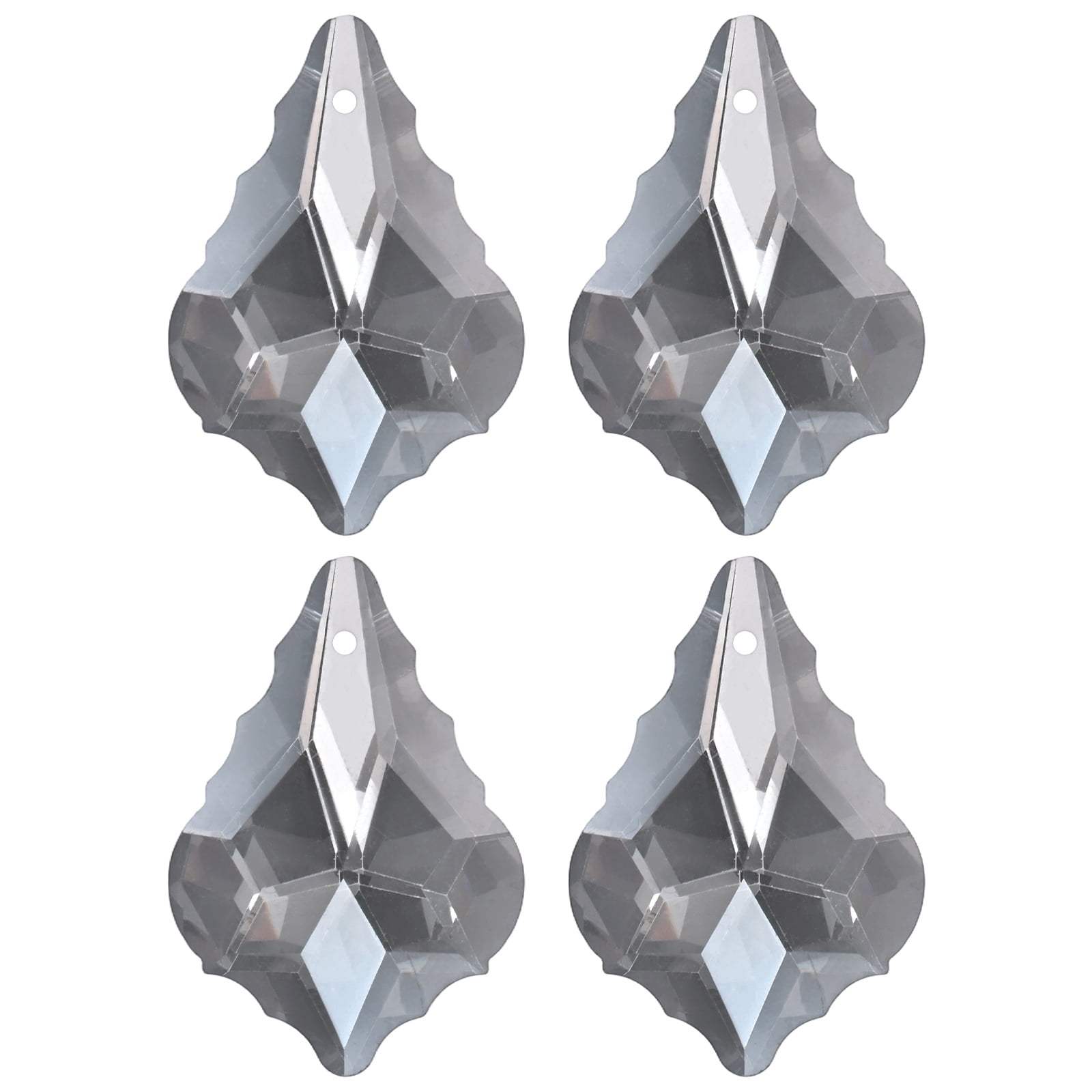 4-Pack Crystal Maple Leaf Prisms, 38mm/1.5 Inch Hanging Crystals ...