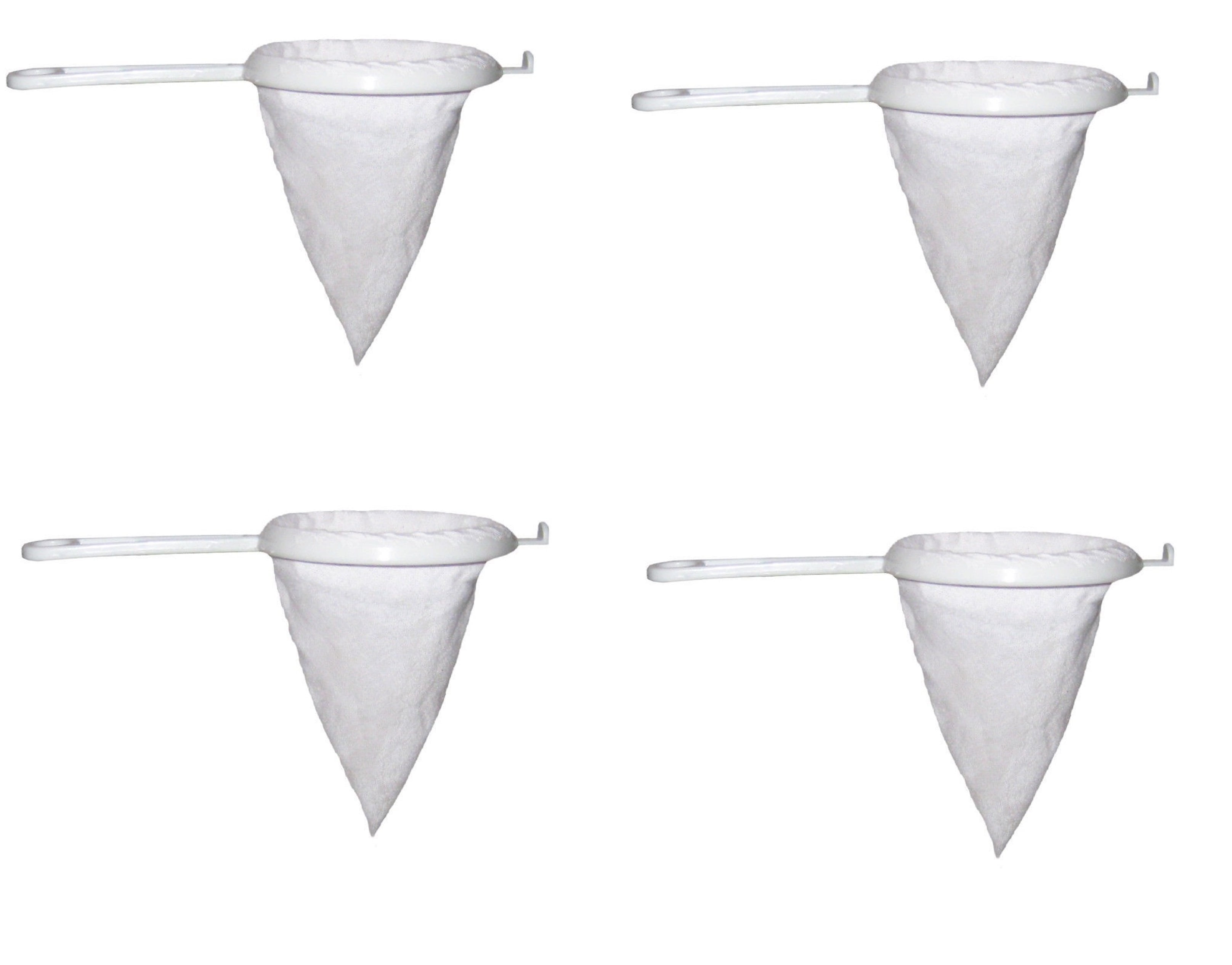 4-Pack Cuban-Style Coffee Filter Set: Reusable Flannel Cloth Colador De ...