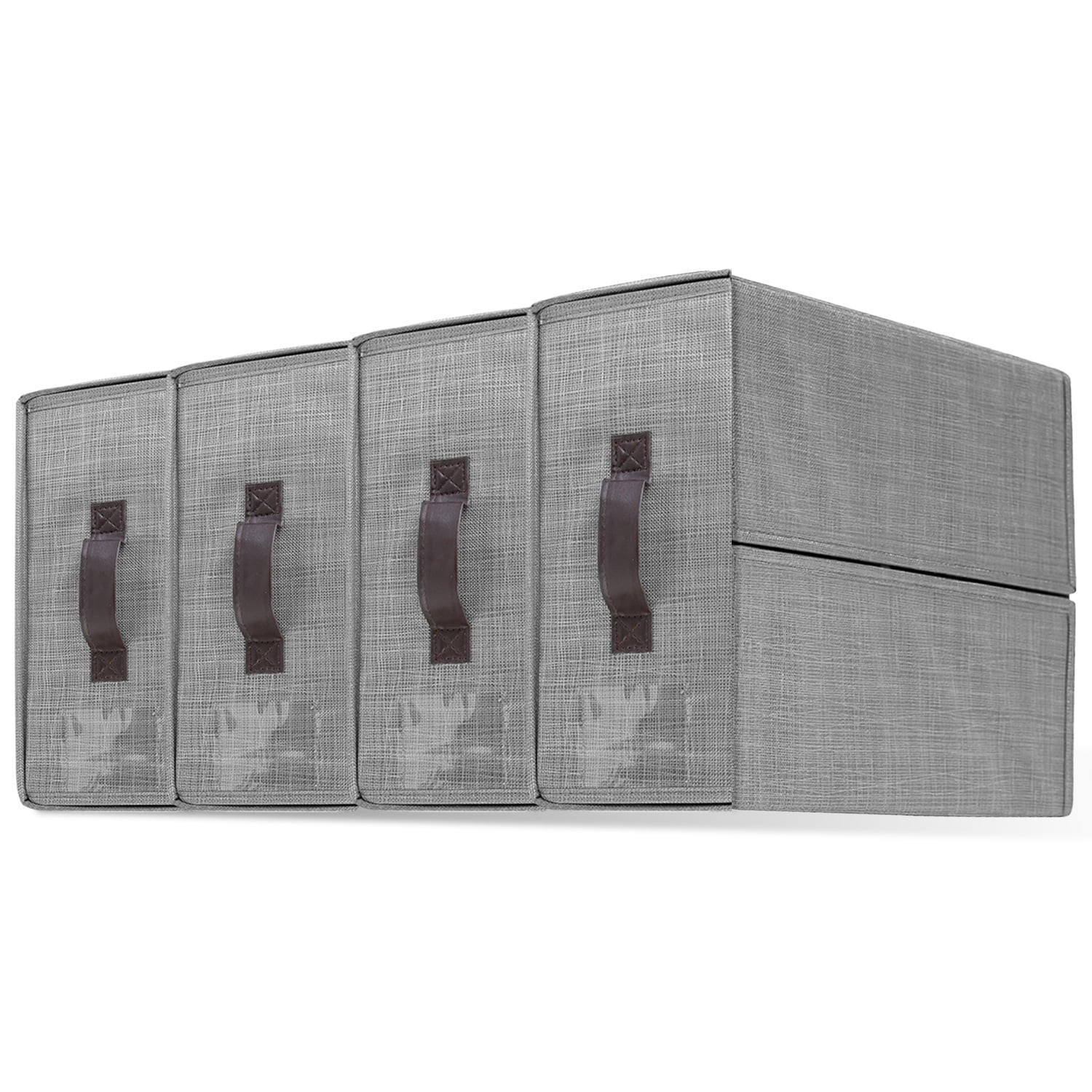 4 Pack Cuboid Bed Sheet Set Organizer TeqHome Foldable Bedsheets ...