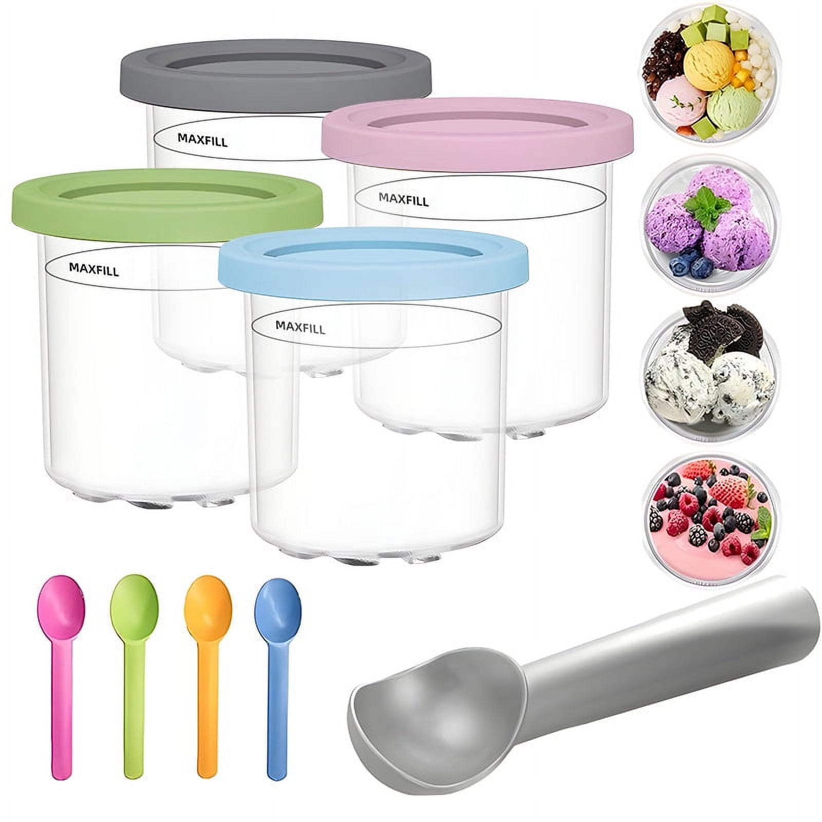 4-Pack Cups and Lids Compatible with Ninja 11-in-1 NC500 NC501 Series ...