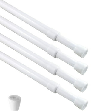 RRDWQ-8 Packs Small Tension Rods 16 to 28 inch, Spring Loaded Curtain ...