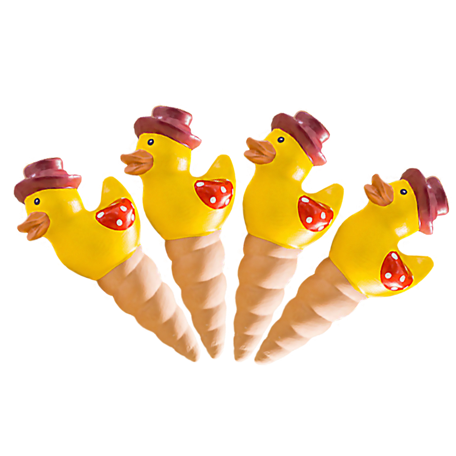 4-Pack Cute Duck Plant Watering Globes Decorative Self Watering Spikes ...