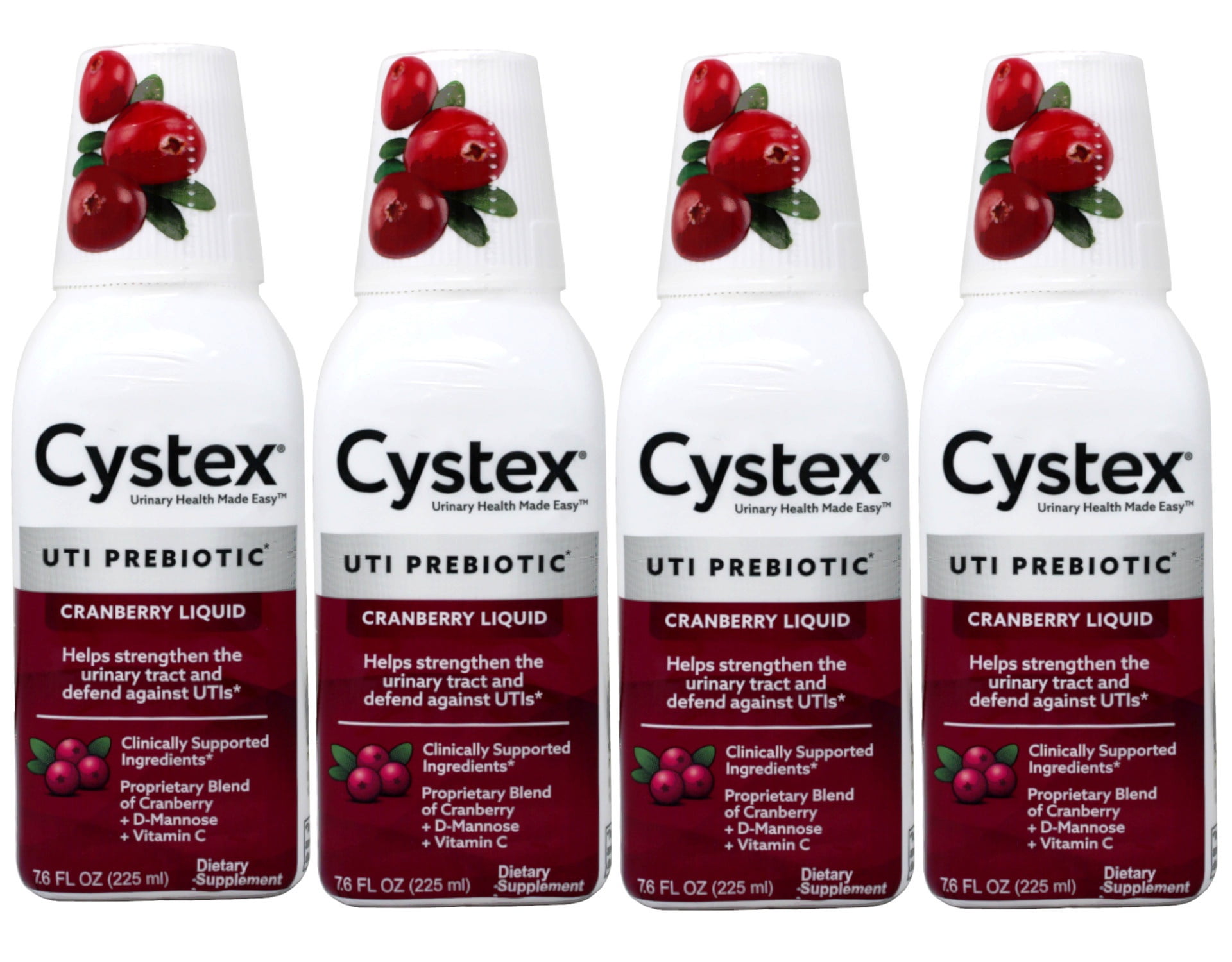 Cystex 4 Pack - Urinary Health Maintenance, Cranberry Flavor, UTI ...