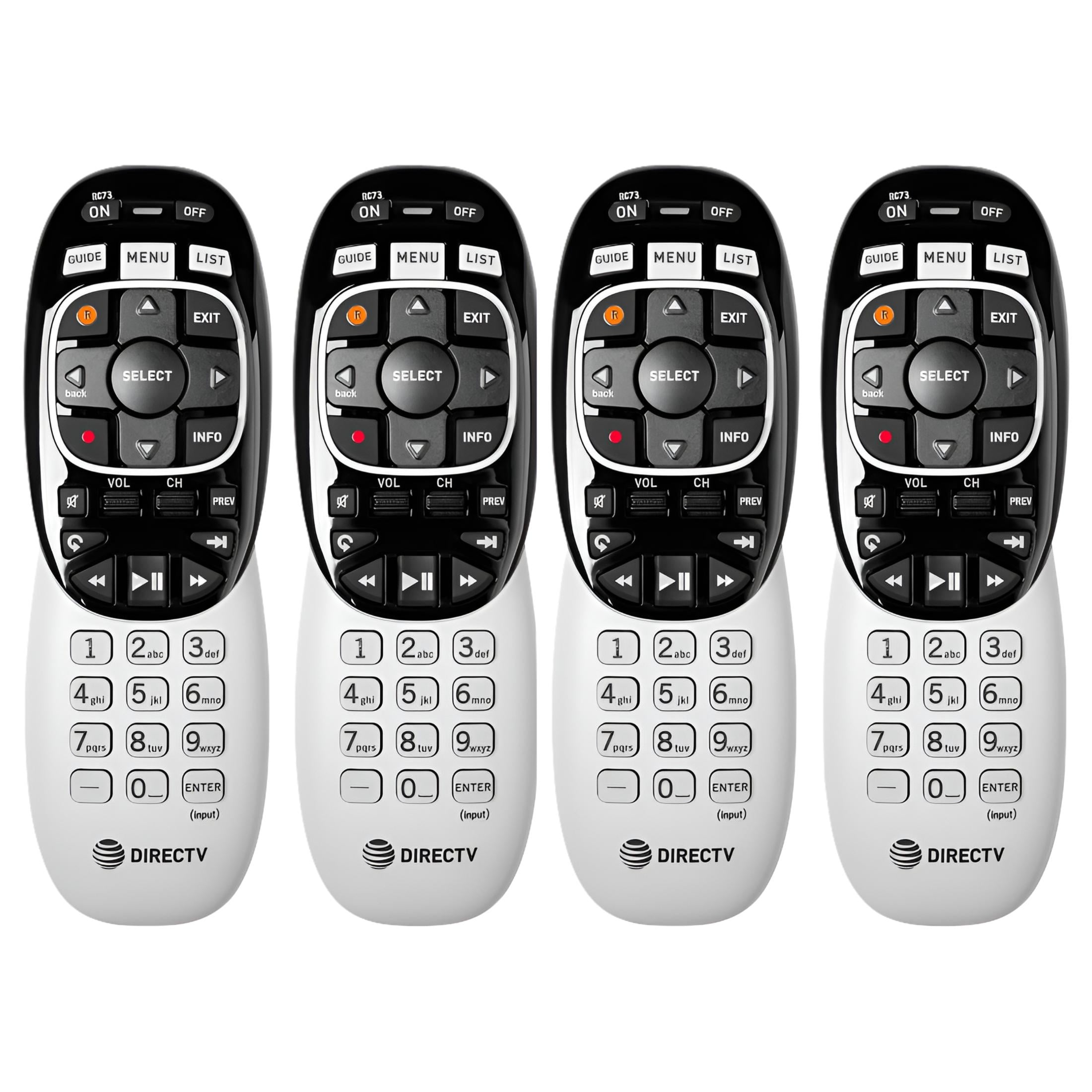 DIRECTV RC73 Genie Remote Control - 4 Pack, IR/RF, Compatible with TV ...