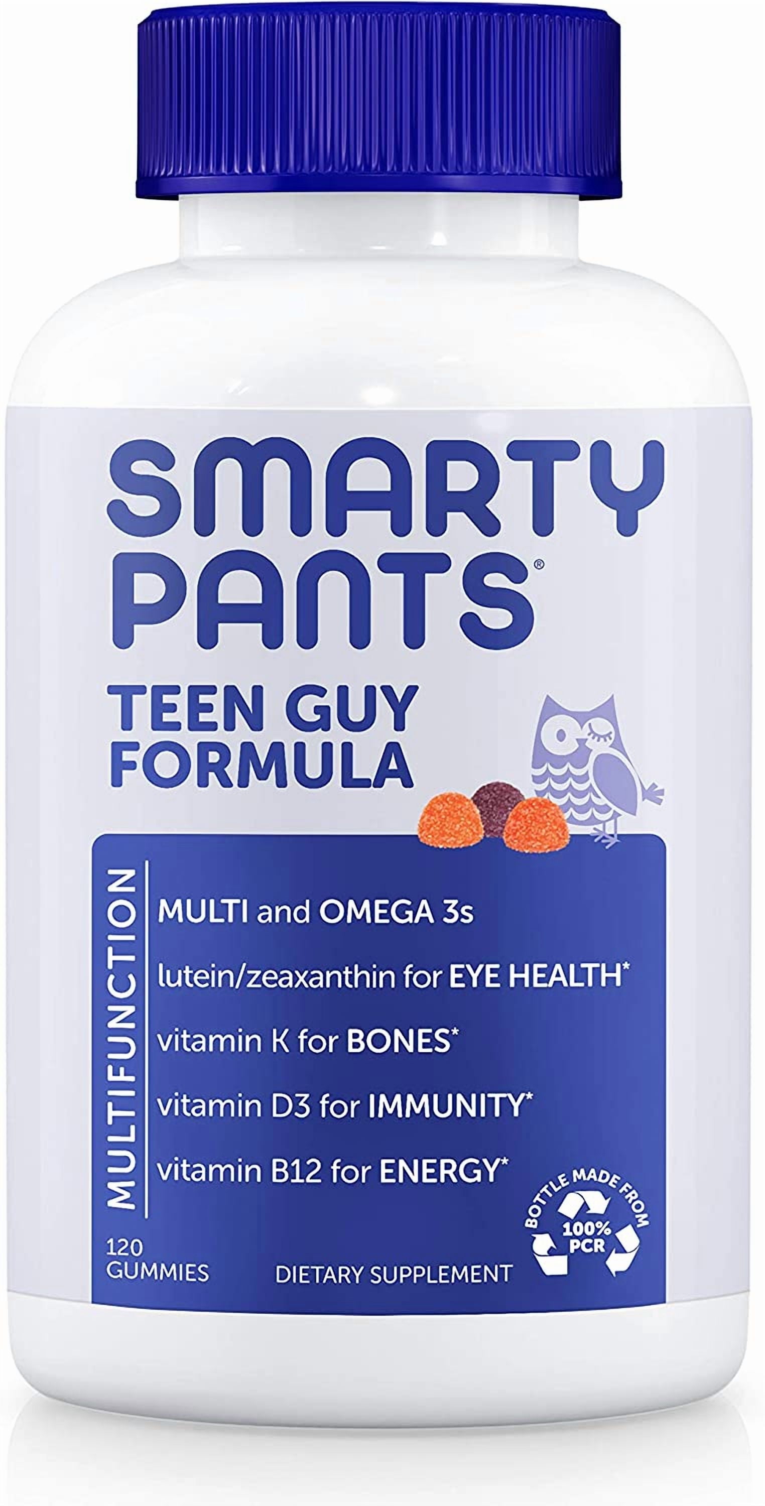 SmartyPants Teen Guy Formula Gummy Multivitamin, 120 ct, 4 Pack ...