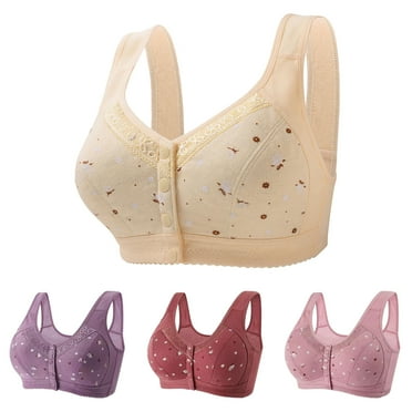 Comfortable Women's Bra 3 Pack Daisy Bras For Older Women 2024 Front ...