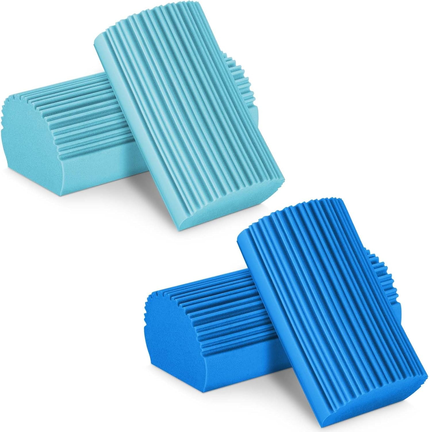 4-Pack Damp Clean Duster Sponge, Magic Cleaning Sponge Baseboard ...