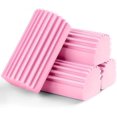 4-Pack Damp Clean Duster Sponge,Pink Damp Dusting Sponge,Duster ...