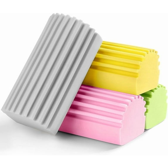 4-Pack Damp Clean Duster Sponge, Sponge Cleaning Brush, Duster for ...