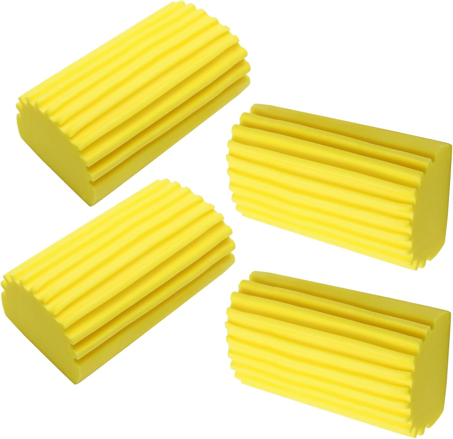 4-Pack Damp Clean Duster Sponge Yellow Reusable Damp Dusting Sponge ...