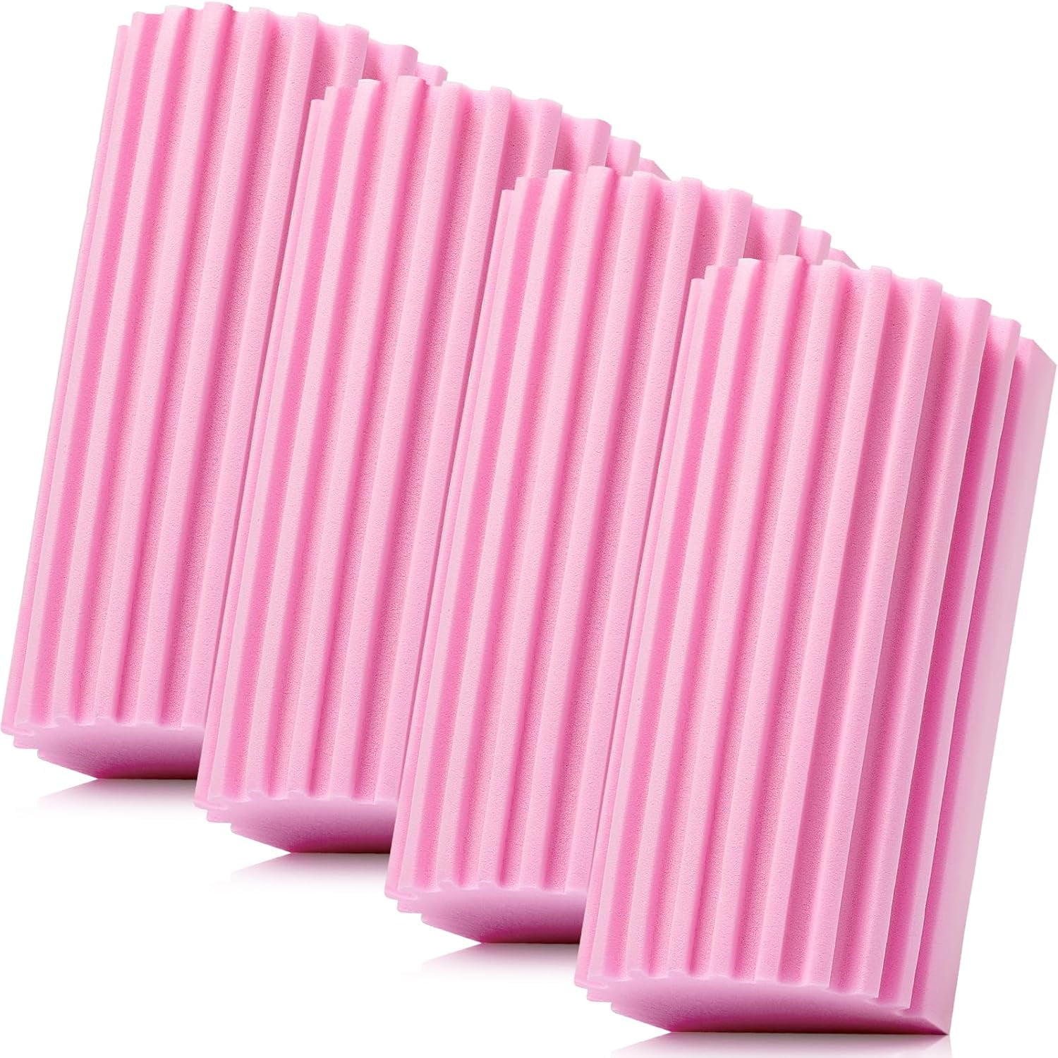 4 Pack Damp Dusting Sponge Duster, Grey Dust Cleaning Sponge, Reusable ...